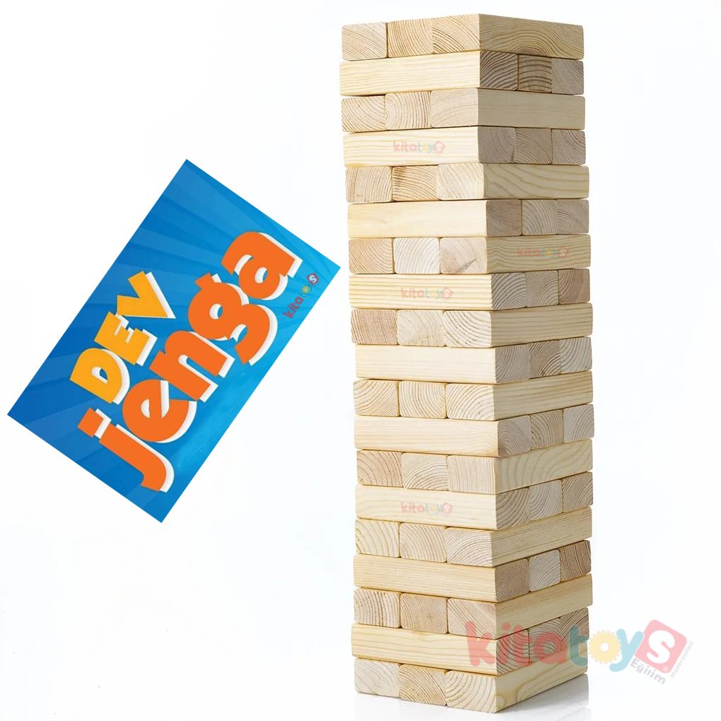 DEVASA Jenga Blokları JG6 Ahşap Büyük Boy Denge Oyunu | DEVASA Jenga ...