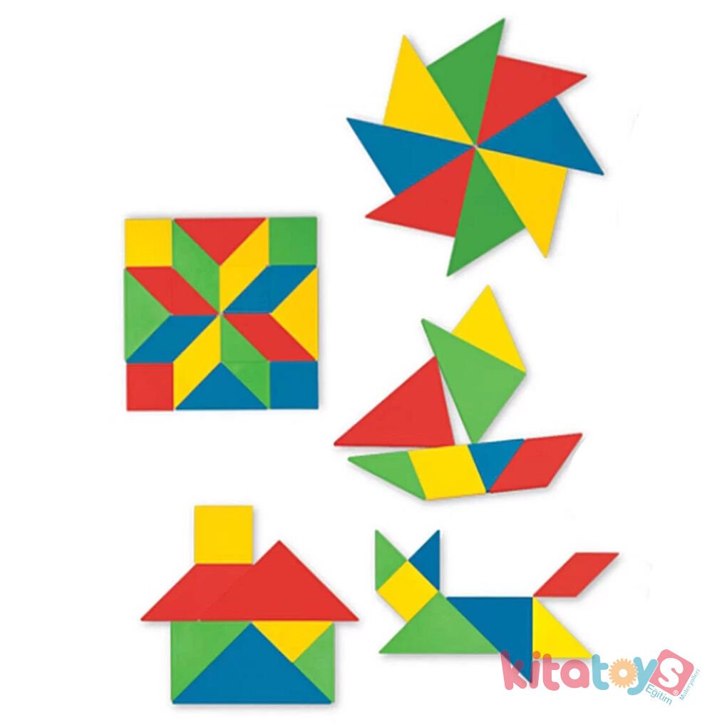 Tangram 56 Parça Lego Oyuncak Plastik | Kitatoys.com'da.